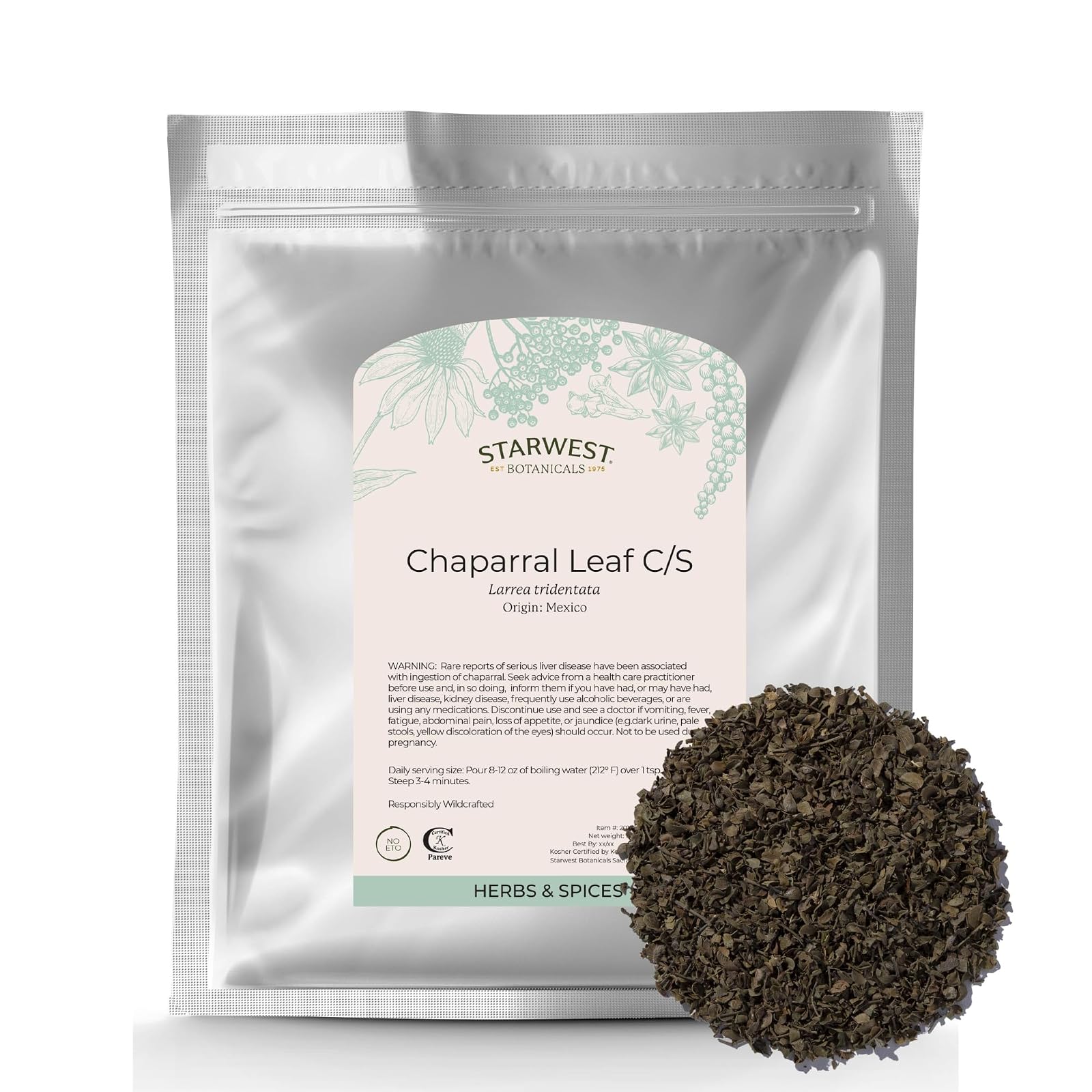 Starwest Botanicals chaparral leaf bulk