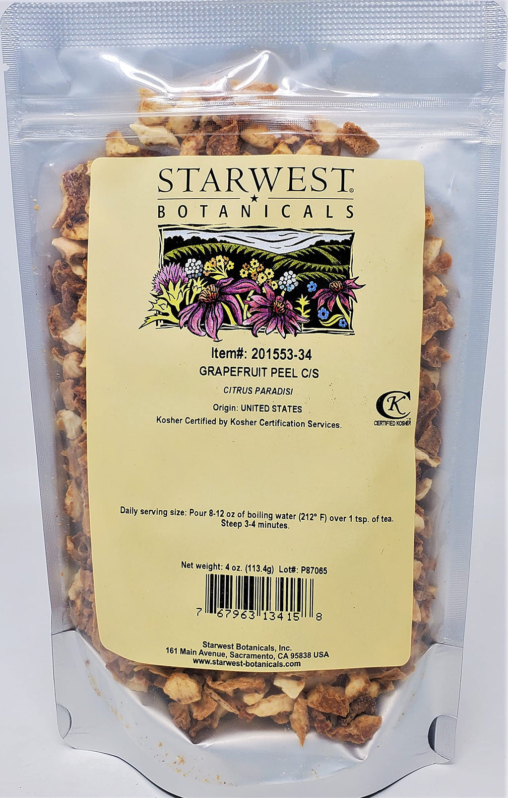 Starwest Botanicals grapefruit peel benefits