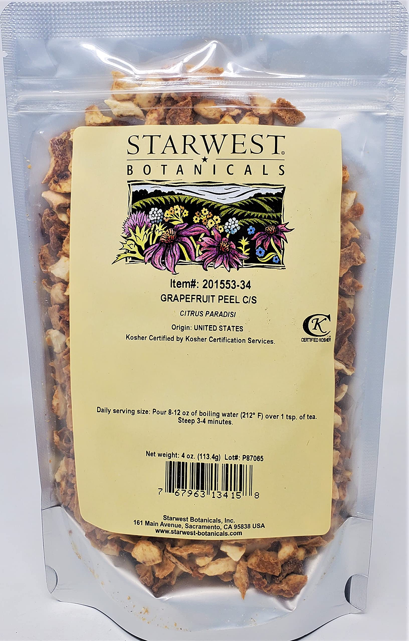 Starwest Botanicals grapefruit peel benefits