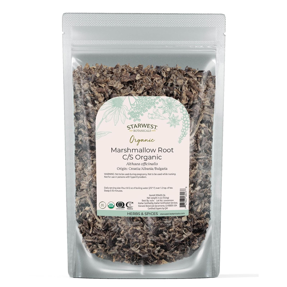 Starwest Botanicals marshmallow root benefits