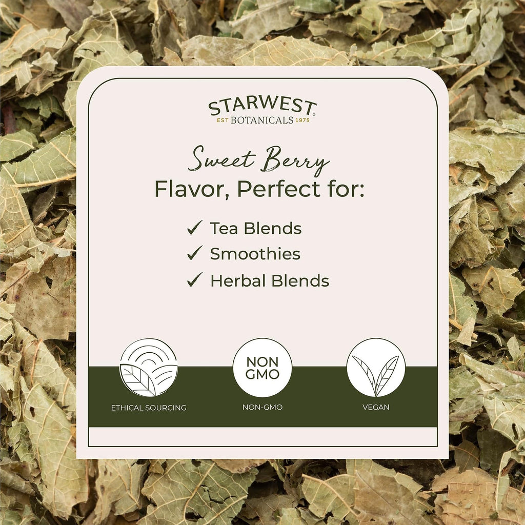 Starwest Botanicals raspberry leaf infusion