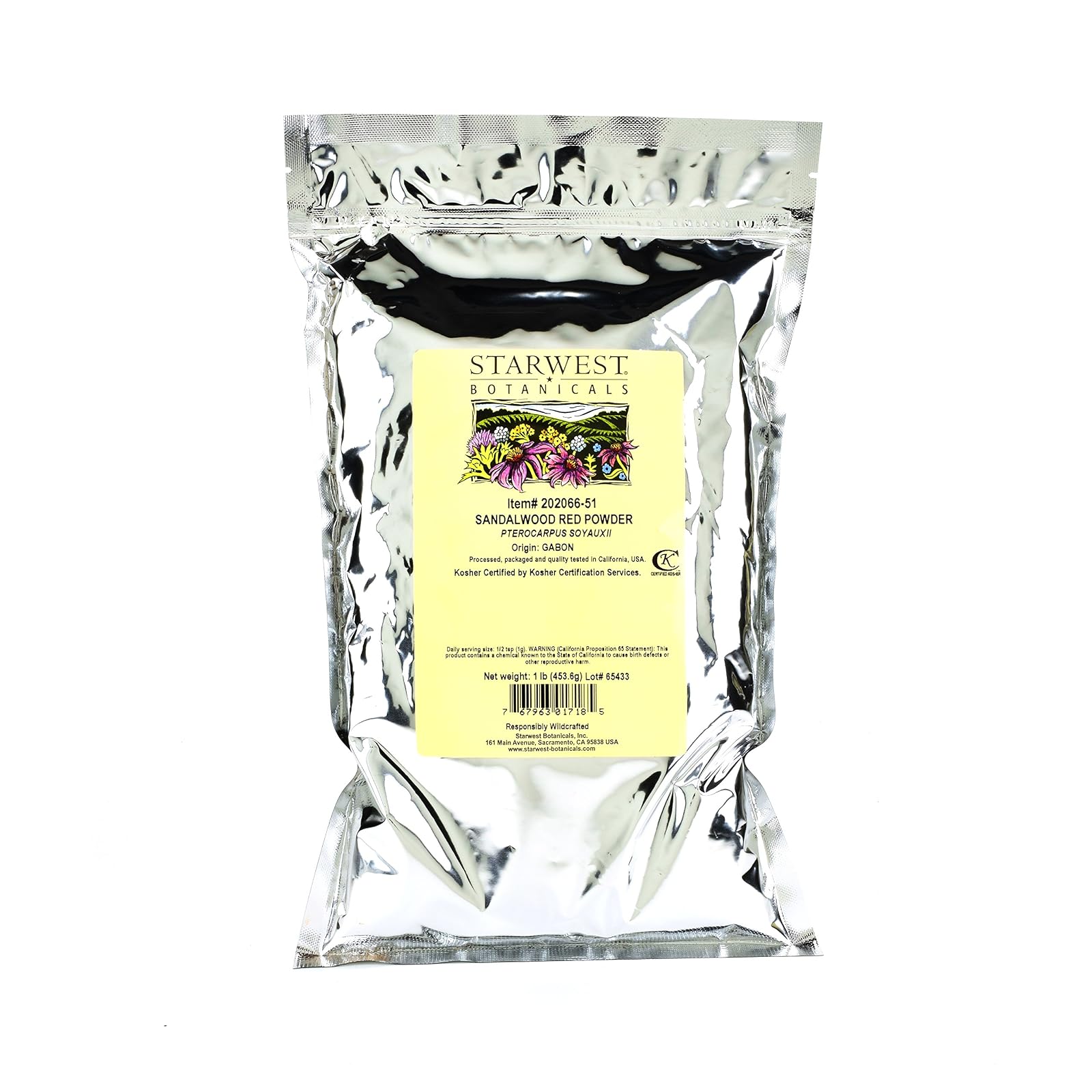 Starwest Botanicals red sandalwood powder benefits