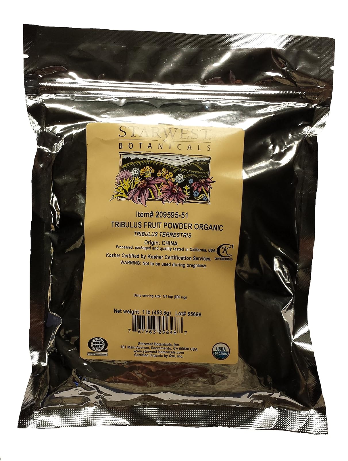 Starwest Botanicals Tribulus fruit powder benefits