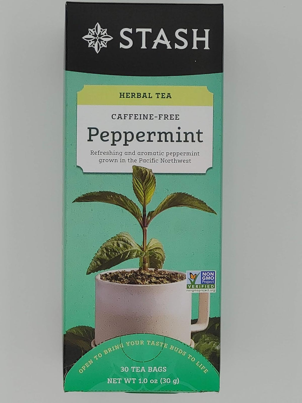 Stash peppermint herbal tea bags