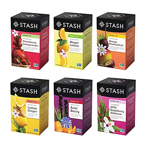 Stash Tea fruity herbal tea sampler