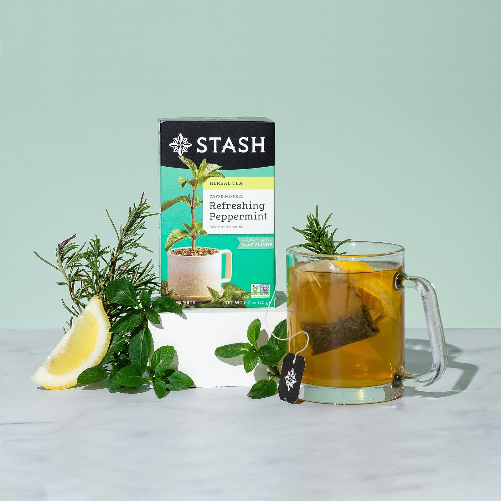 Stash Tea peppermint tea for wellness