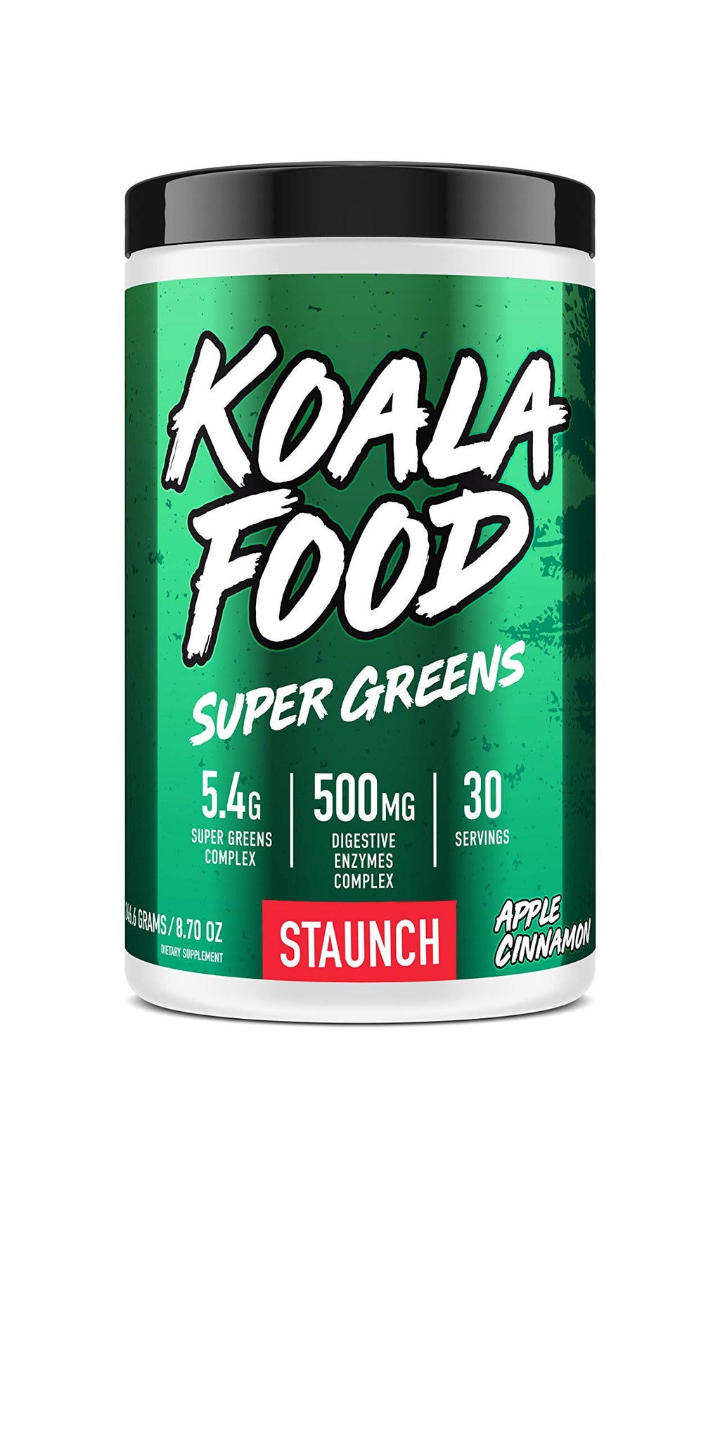 Staunch Koala Super Greens cinnamon supplement