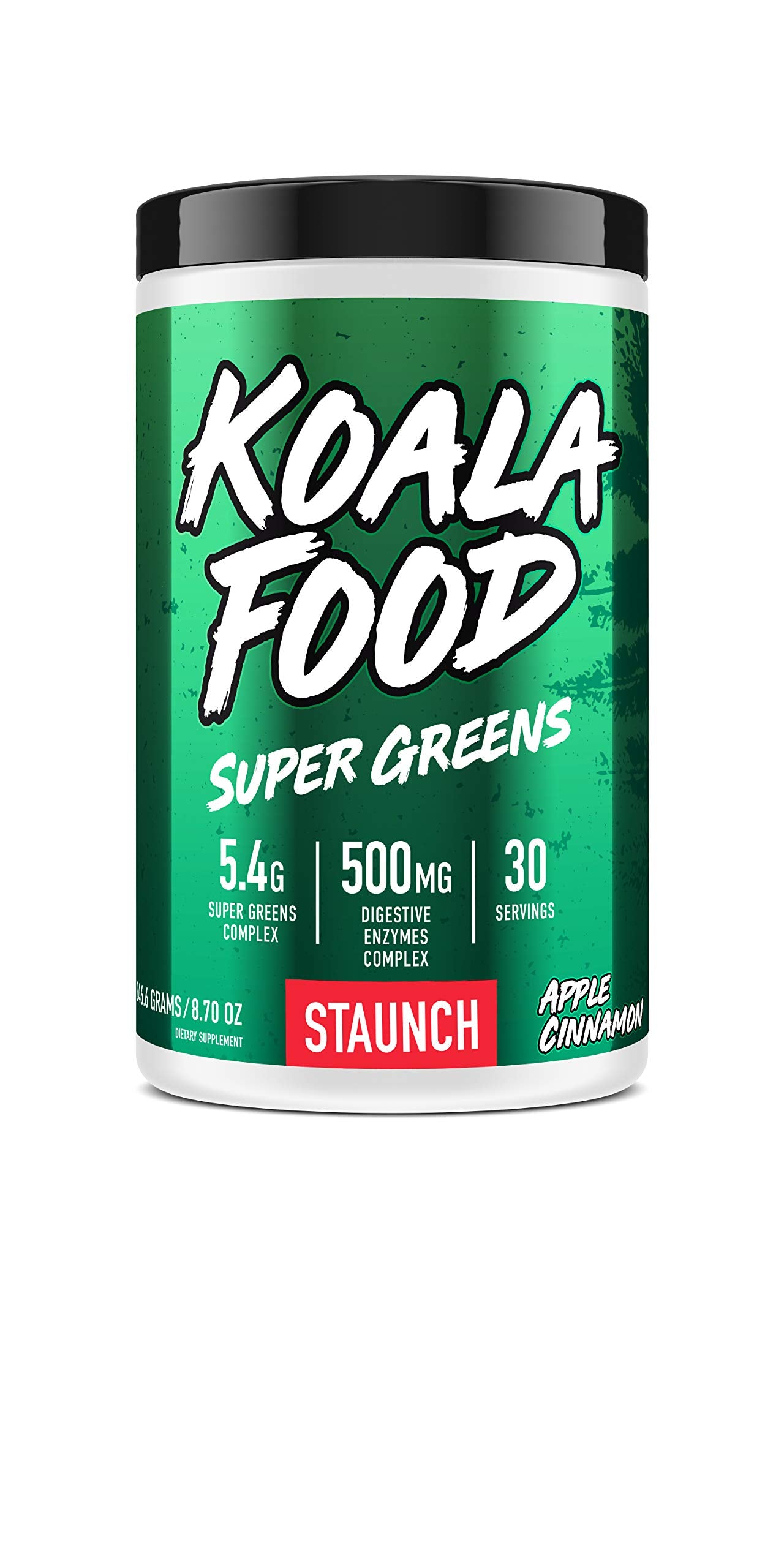 Staunch Koala Super Greens cinnamon supplement