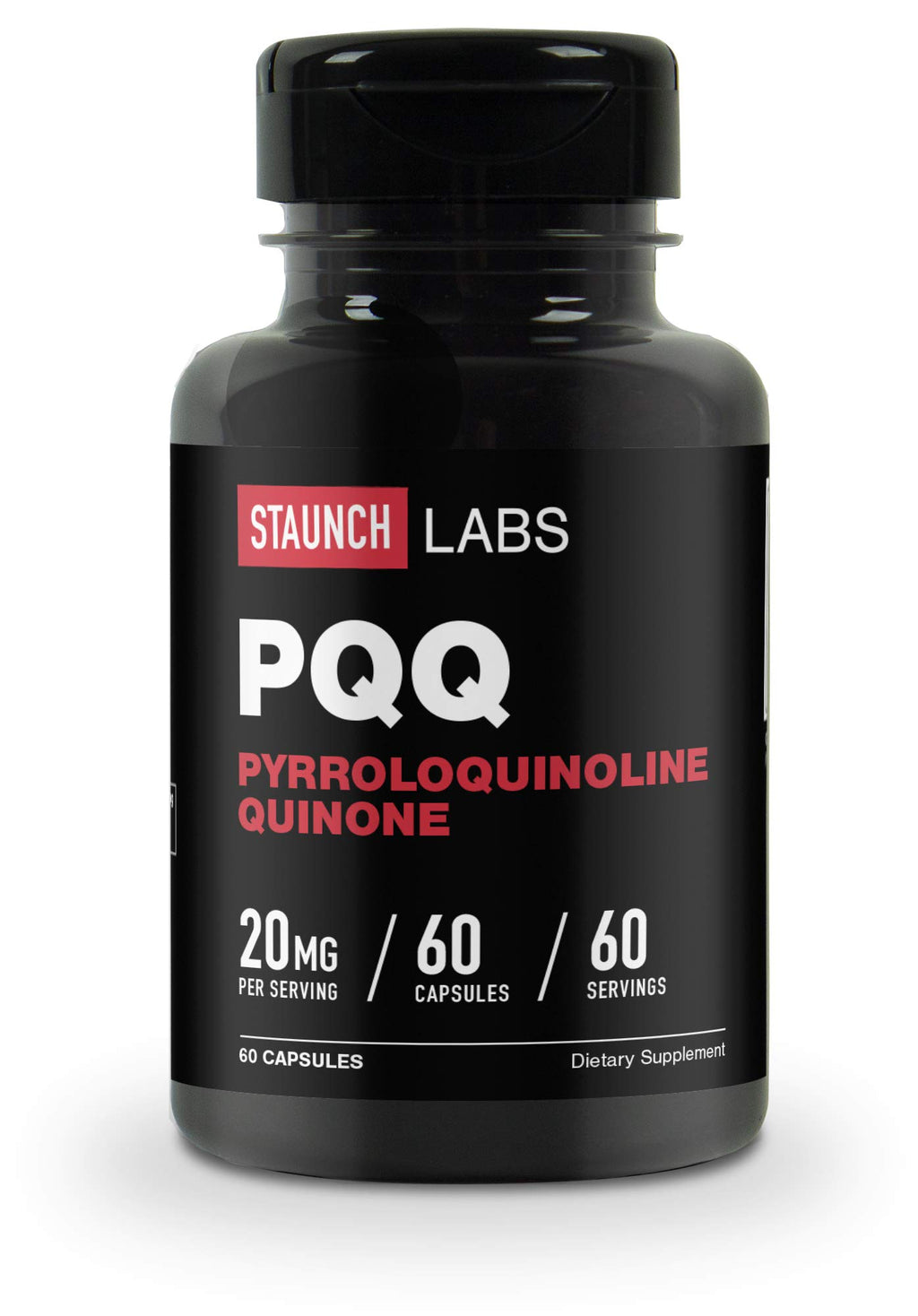 Staunch PQQ capsules for energy boost