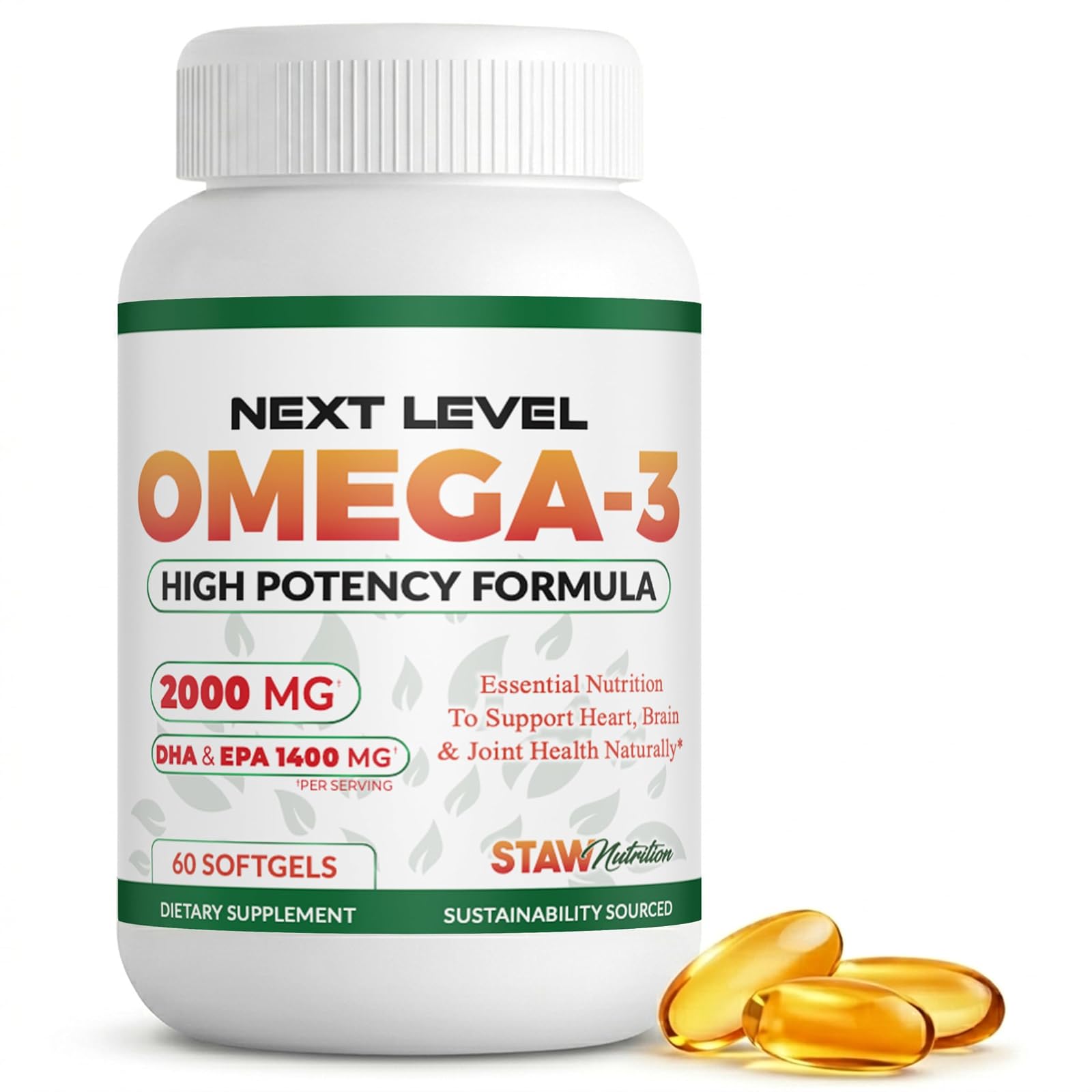 STAW Nutrition Omega 3 fish oil