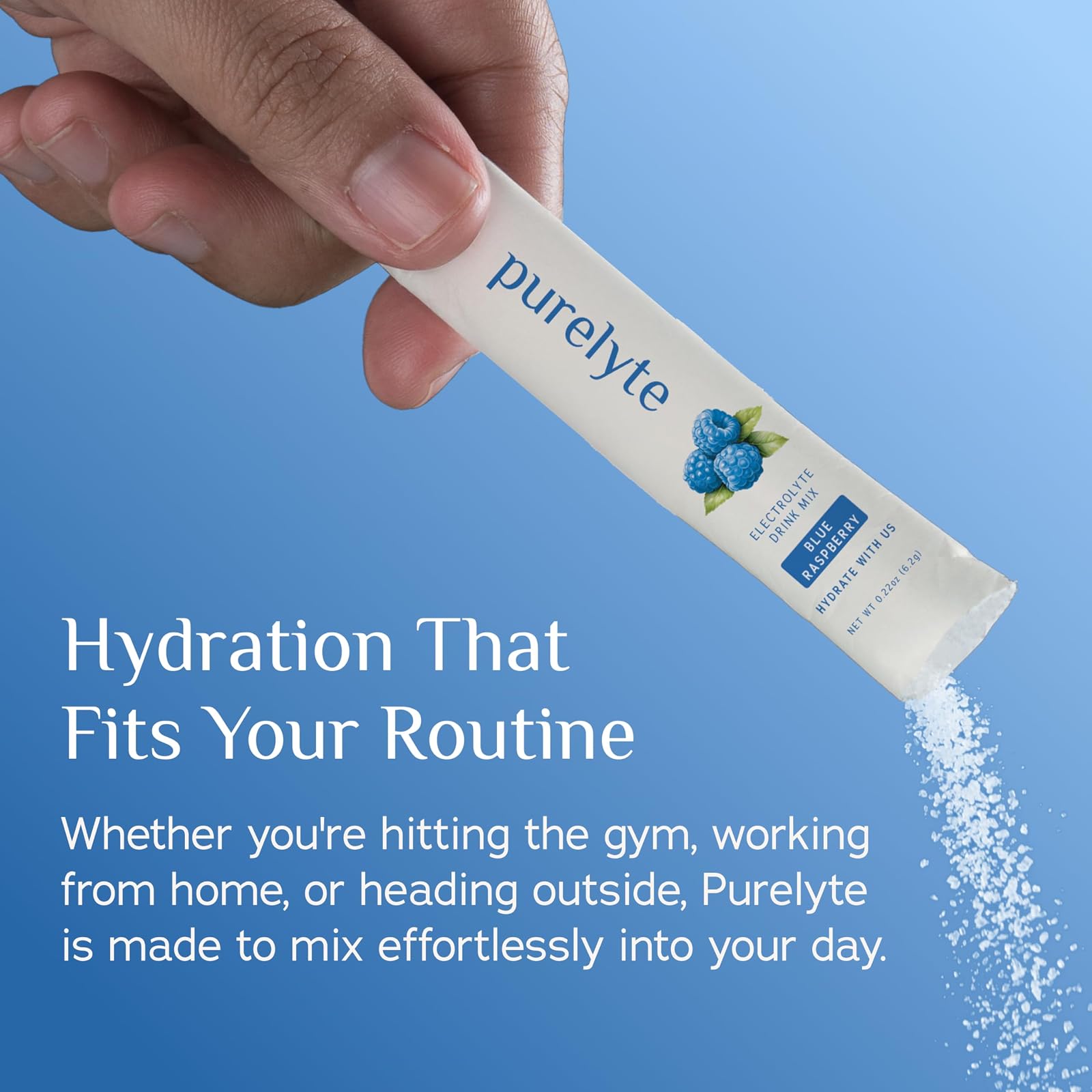 stay hydrated with electrolyte powder