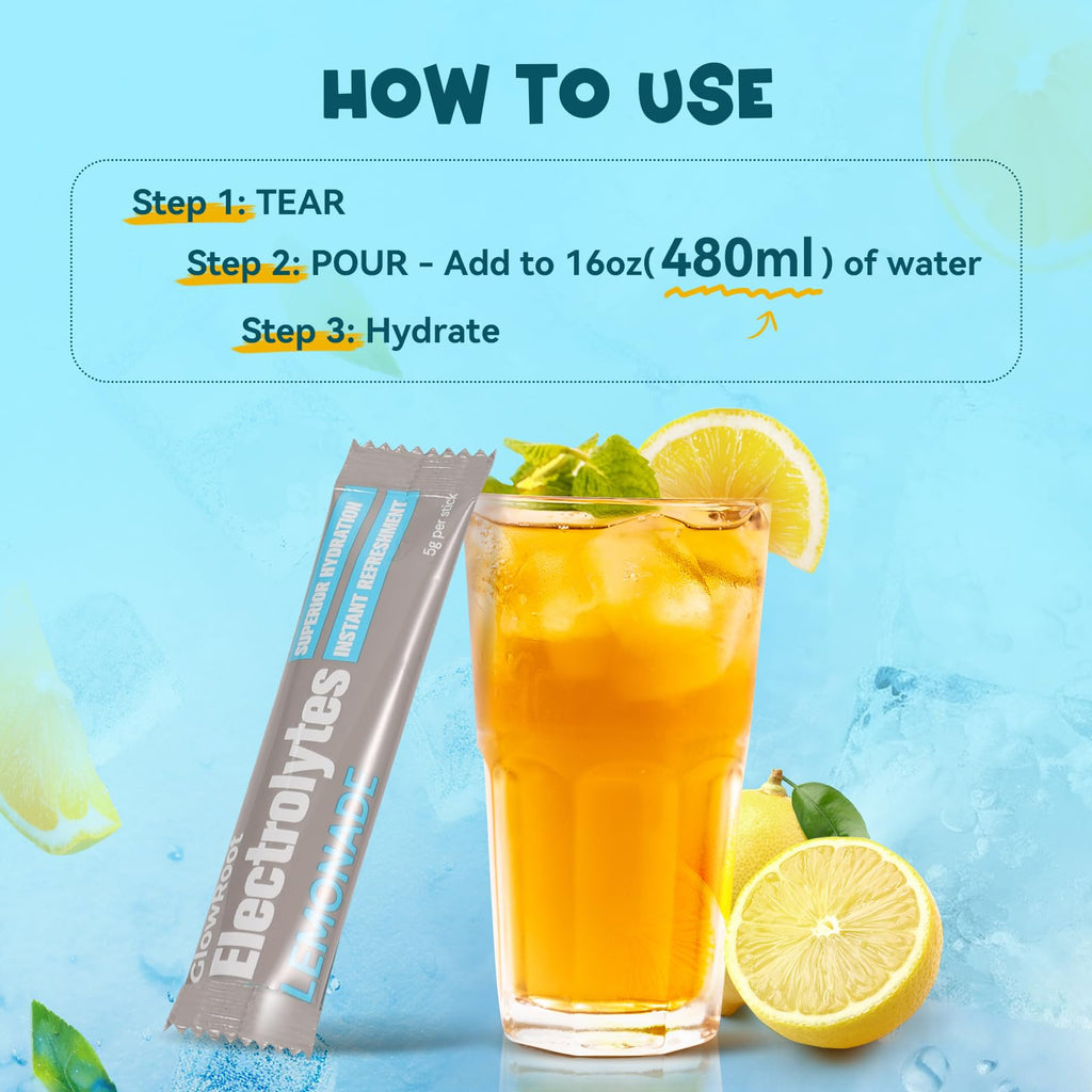 stay hydrated with GlowRoot electrolytes