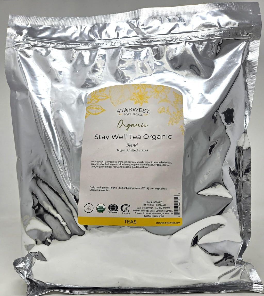 Stay Well organic herbal tea bags