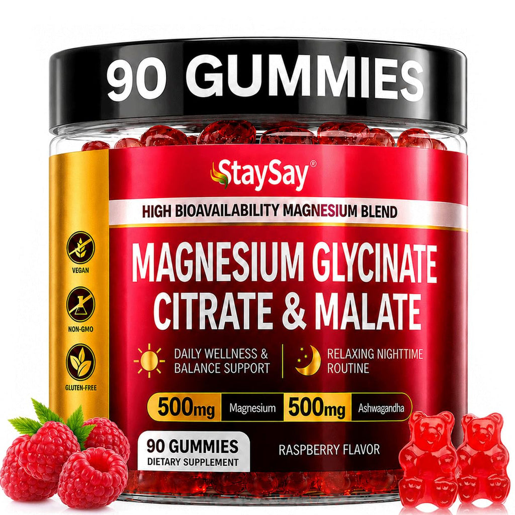 StaySay magnesium glycinate gummies for relaxation