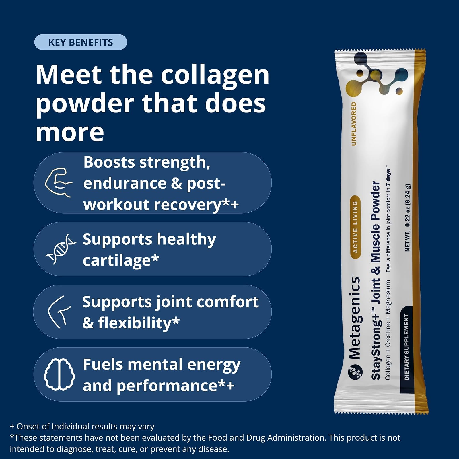 StayStrong+ stick packs for convenience