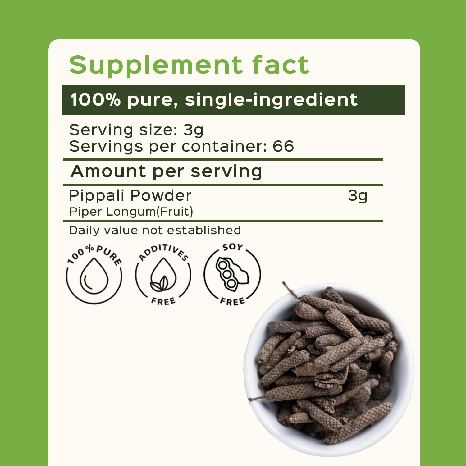 steam treated pippali for enhanced aroma