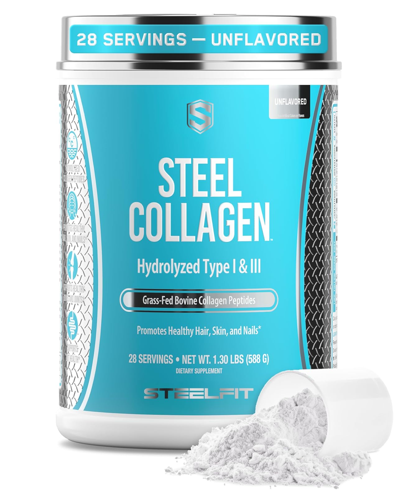 SteelFit collagen peptides powder benefits