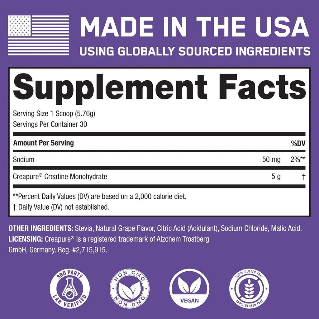 SteelFit creatine for energy boost