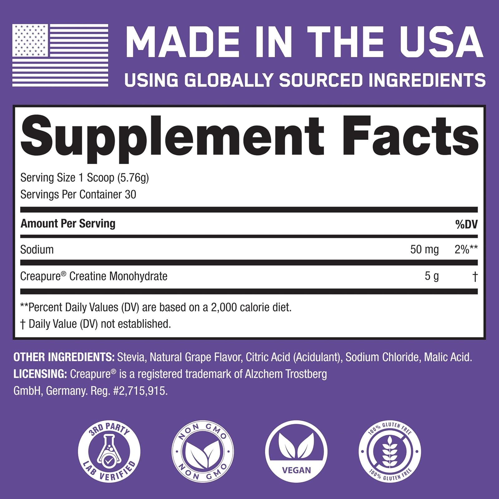 SteelFit creatine for energy boost
