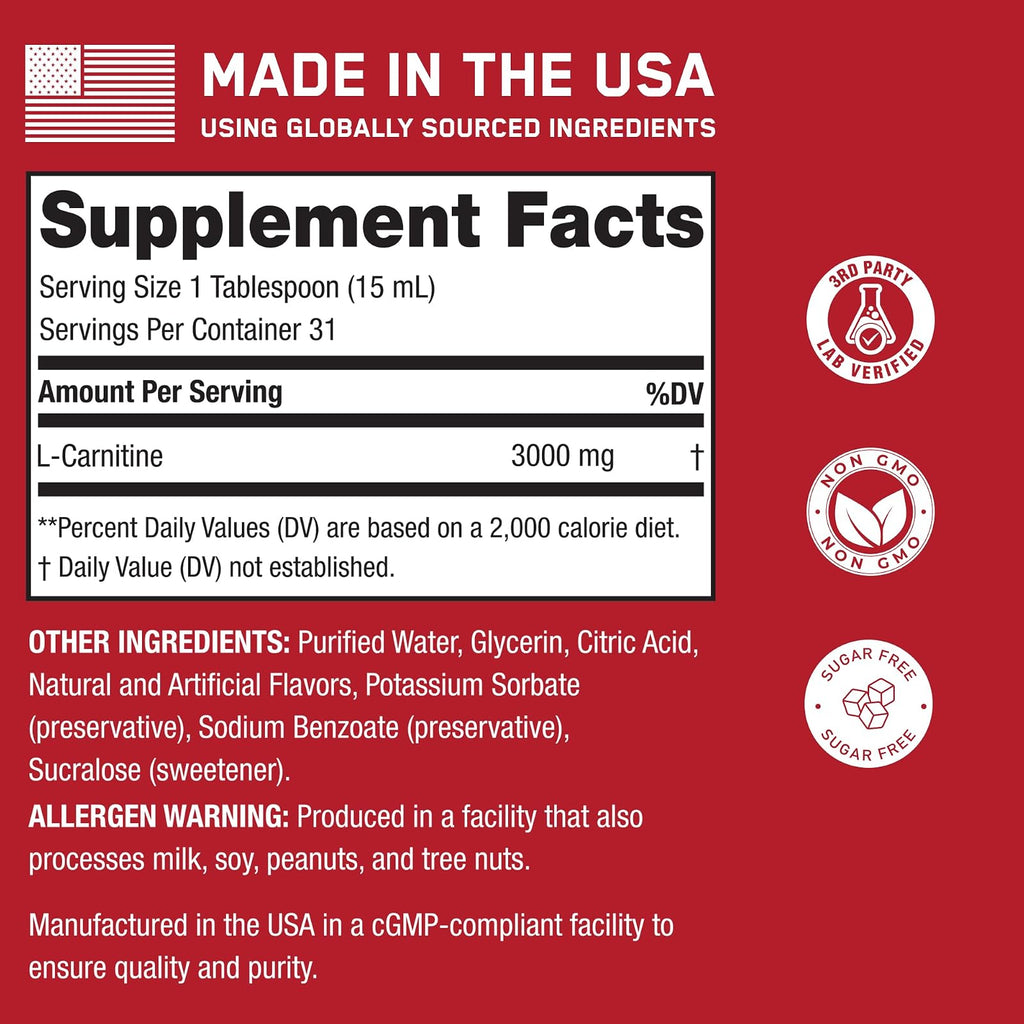 SteelFit l-carnitine for enhanced metabolism
