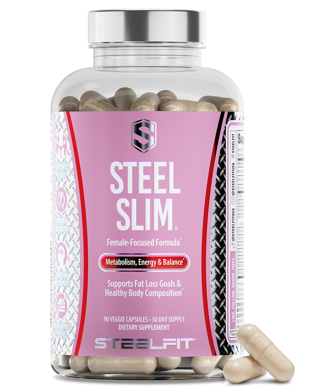 SteelFit Steel Slim fat burning capsules