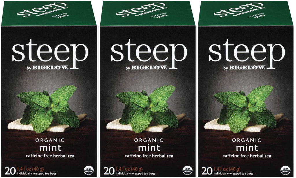 steep organic mint herbal tea bags
