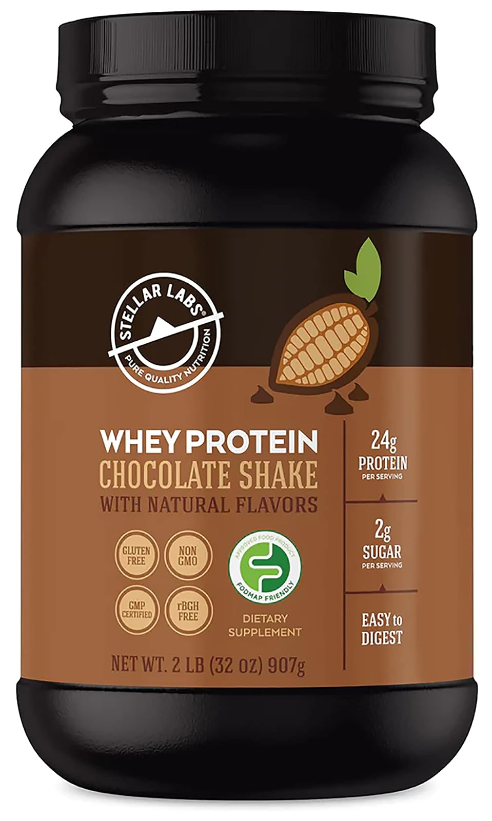 Stellar Labs chocolate whey protein