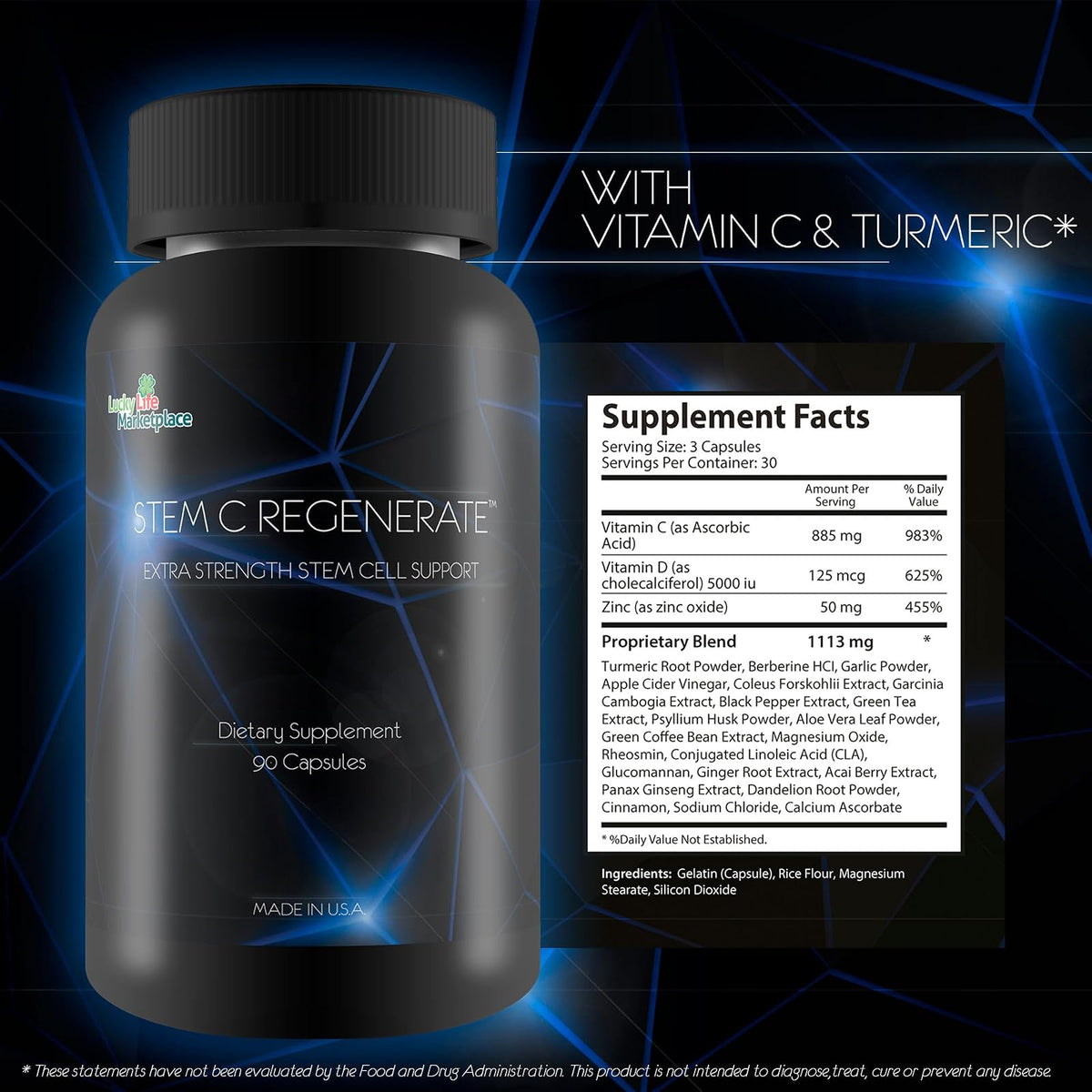 Stem C support for healthy aging