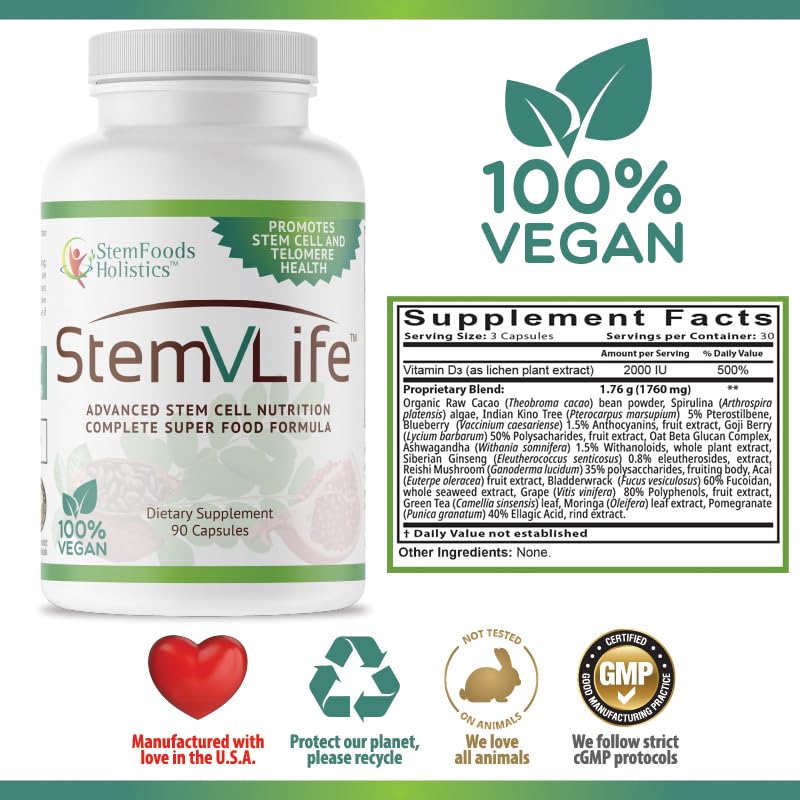 StemVLife multivitamins for vitality