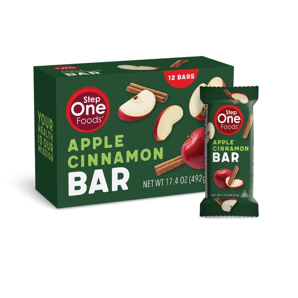 Step One Foods apple cinnamon bars pack
