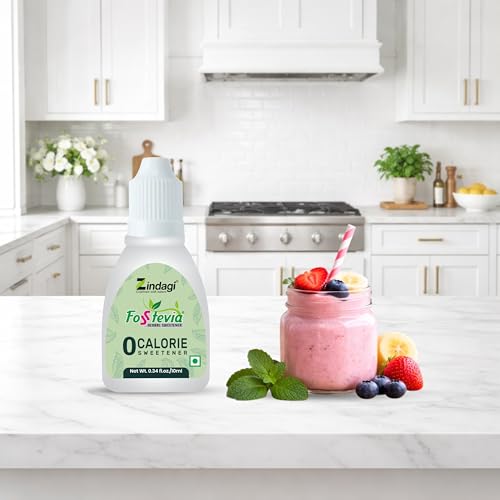 stevia drops for a refreshing taste