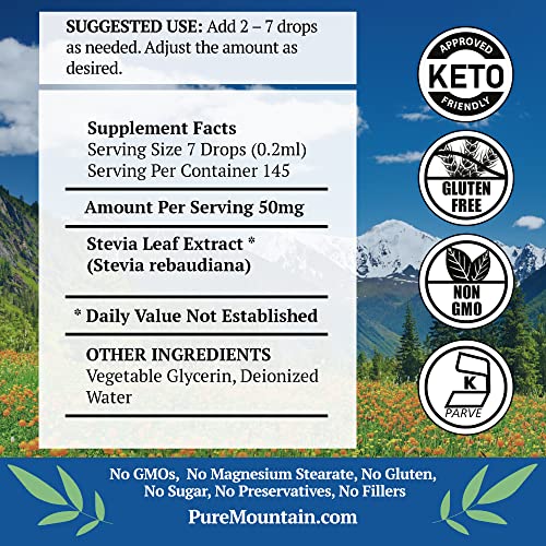stevia drops for baking and cooking