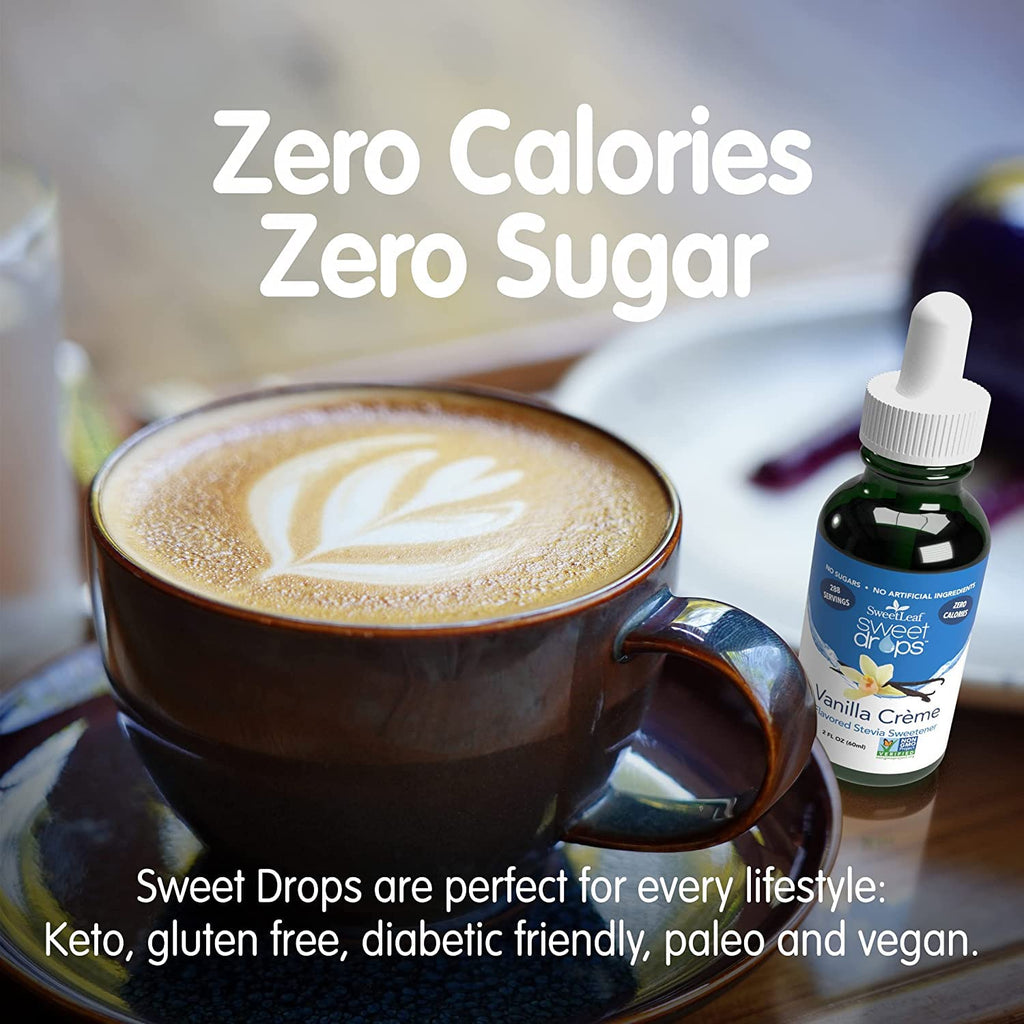 Stevia drops for coffee and tea