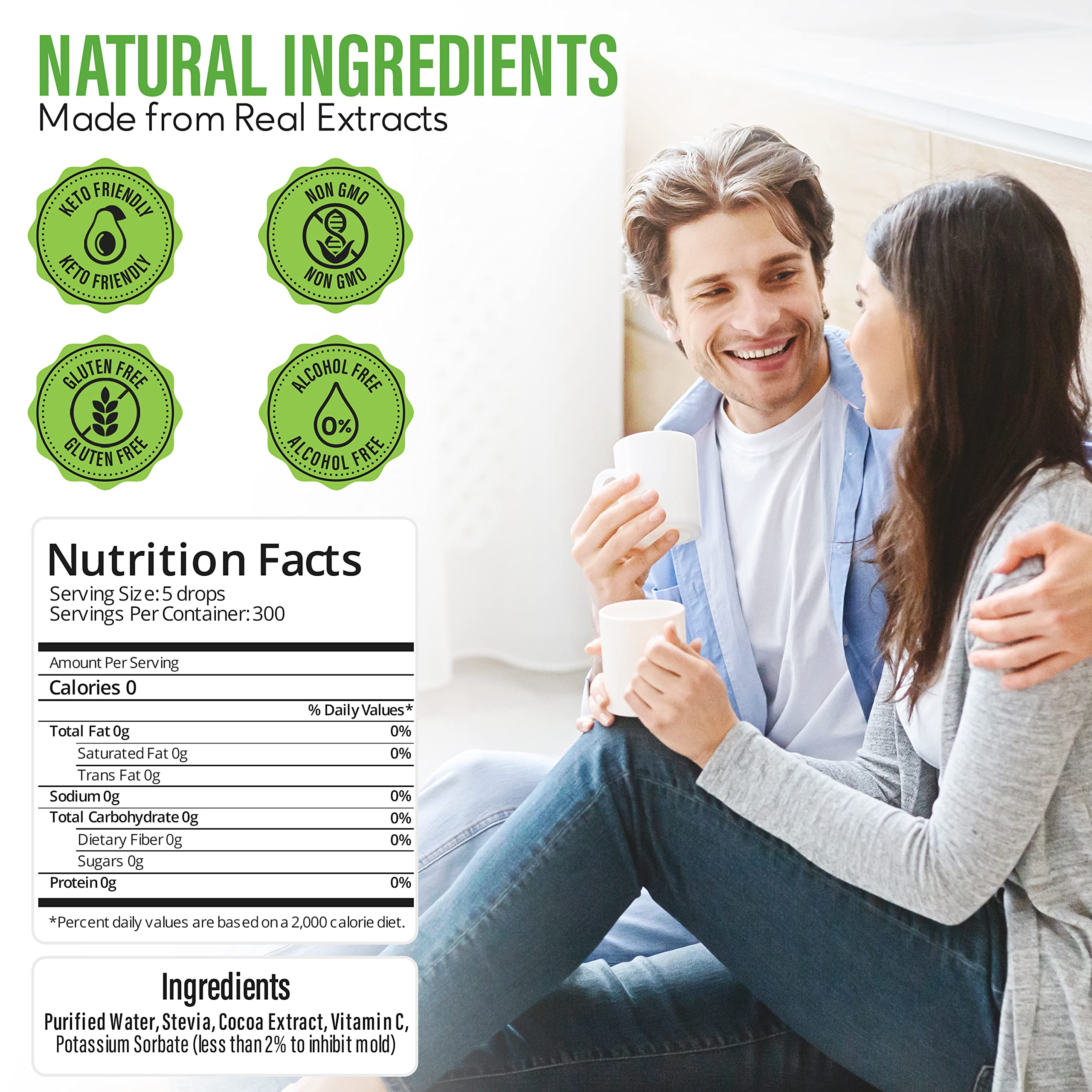 stevia drops for healthy beverages