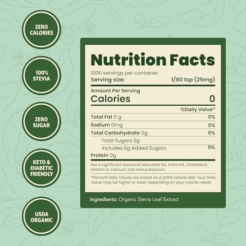 stevia for low-calorie diets