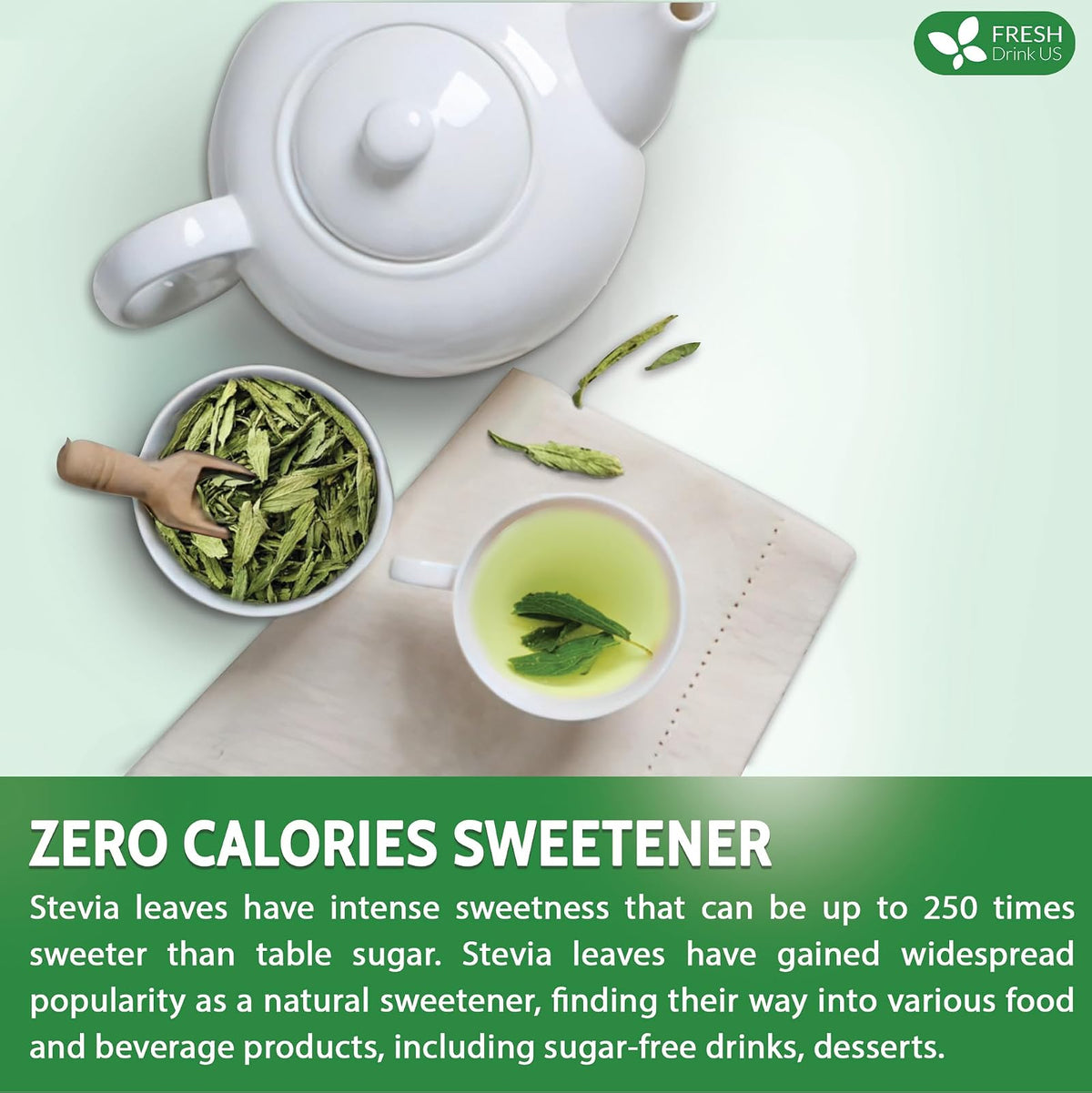 stevia leaves for refreshing beverages
