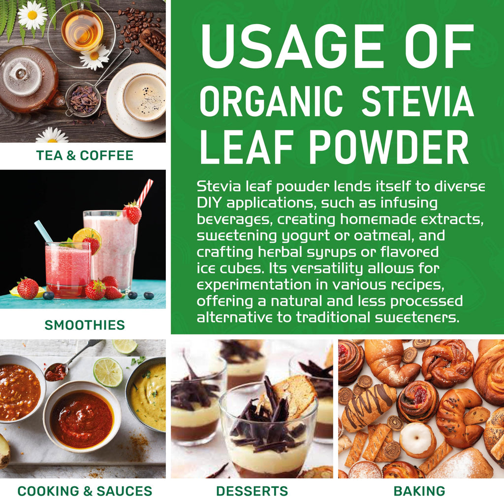 stevia powder in eco-friendly packaging