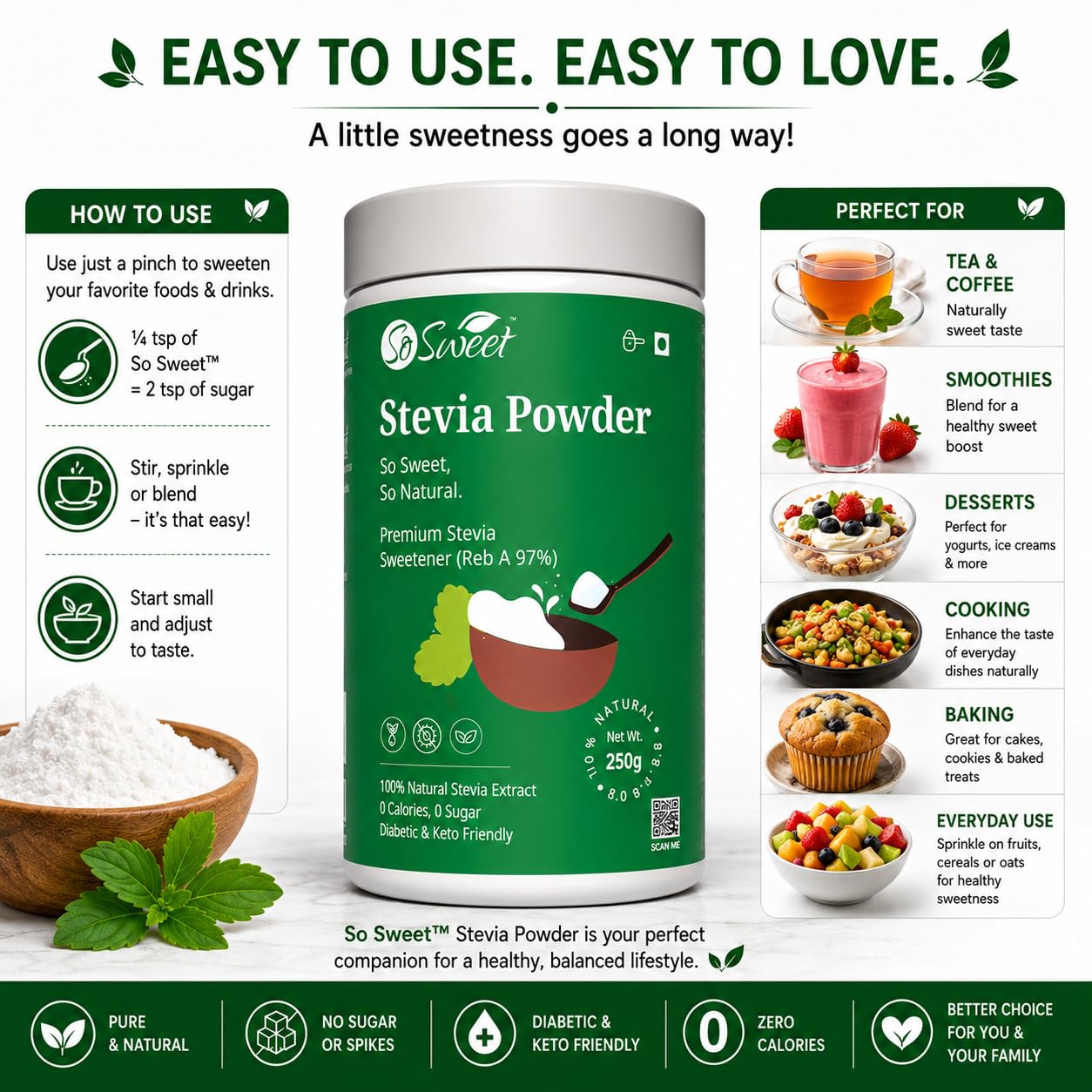 stevia sugar alternative for desserts