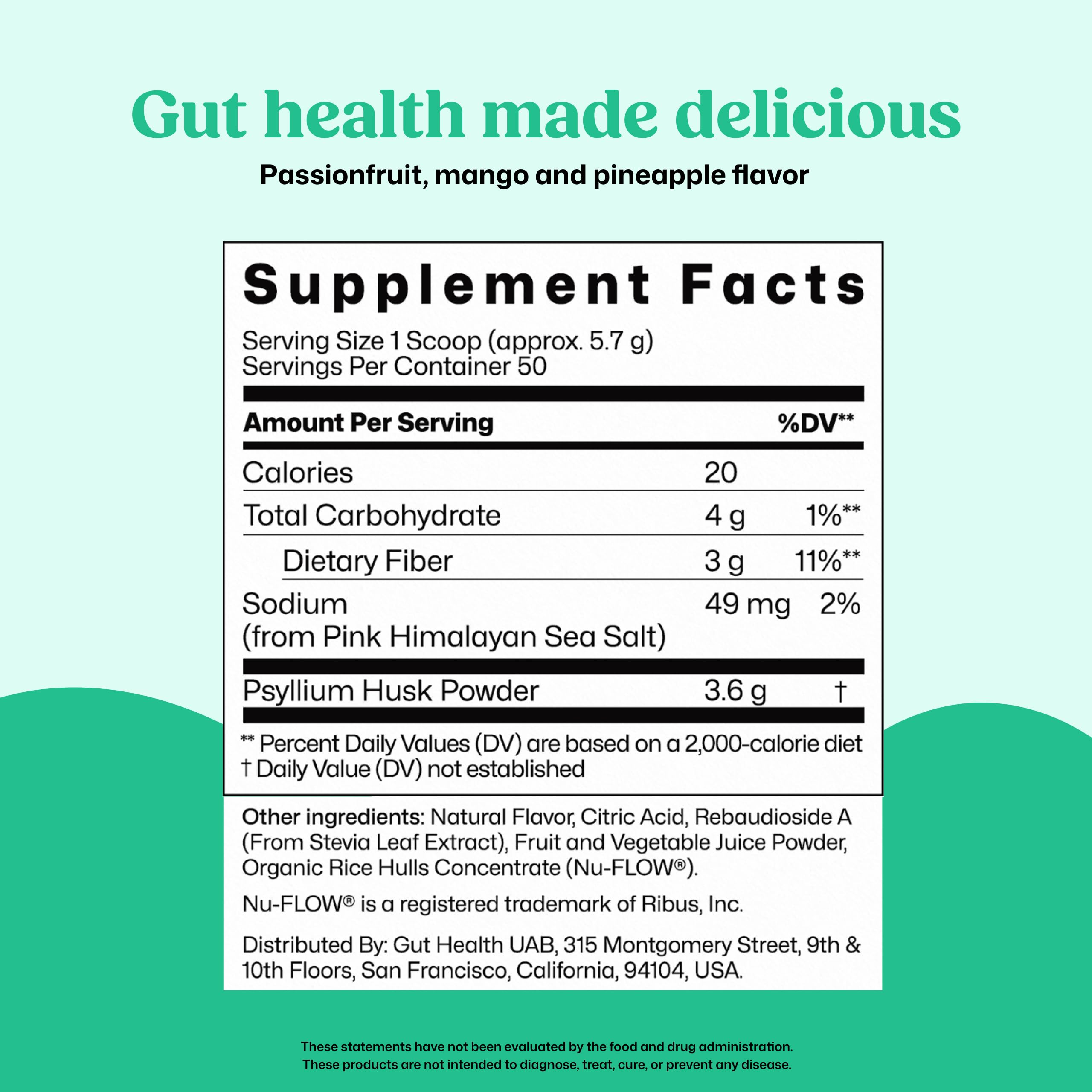 Stevia sweetened fiber drink