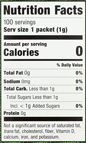 stevia zero calorie sweetener