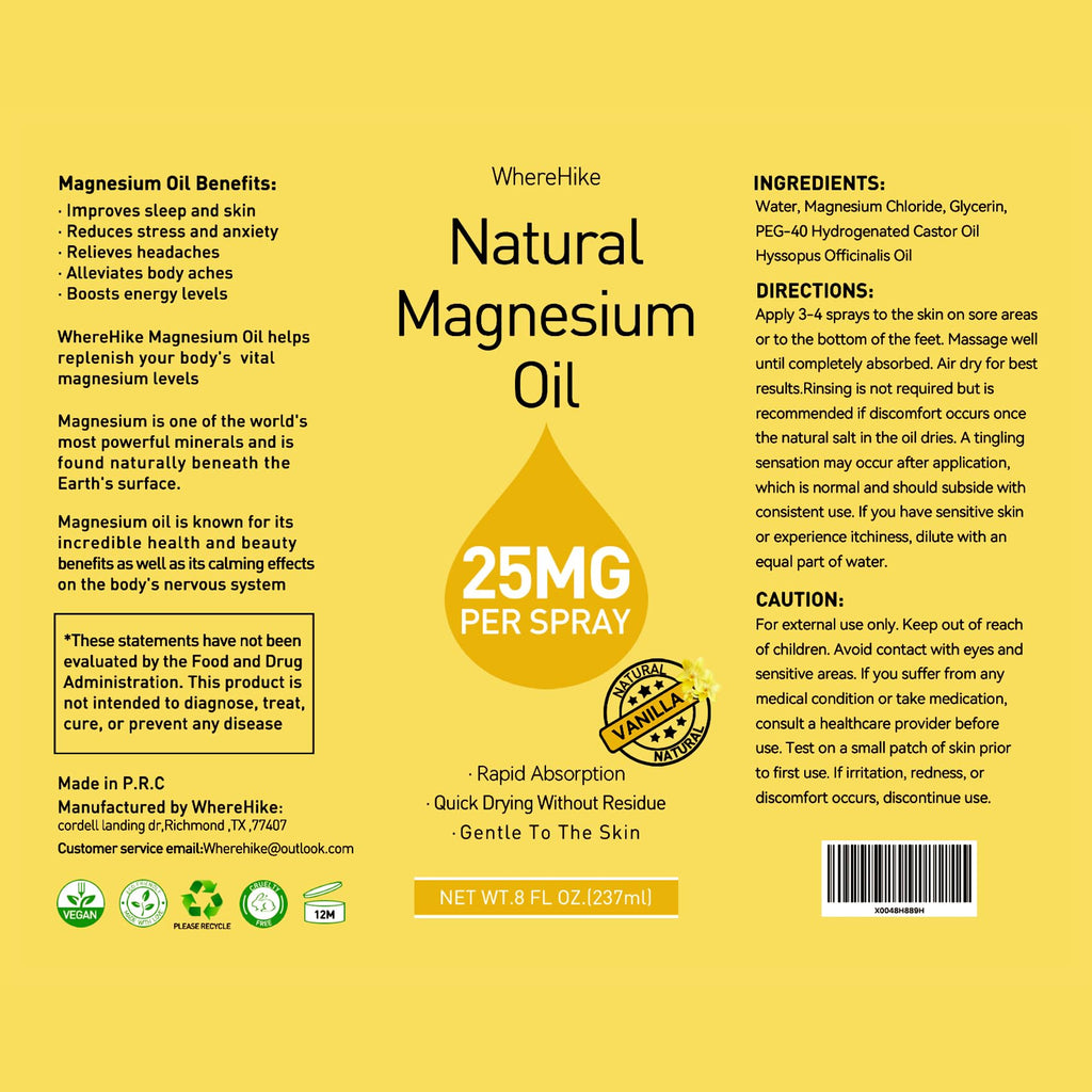 Stilip magnesium for foot care