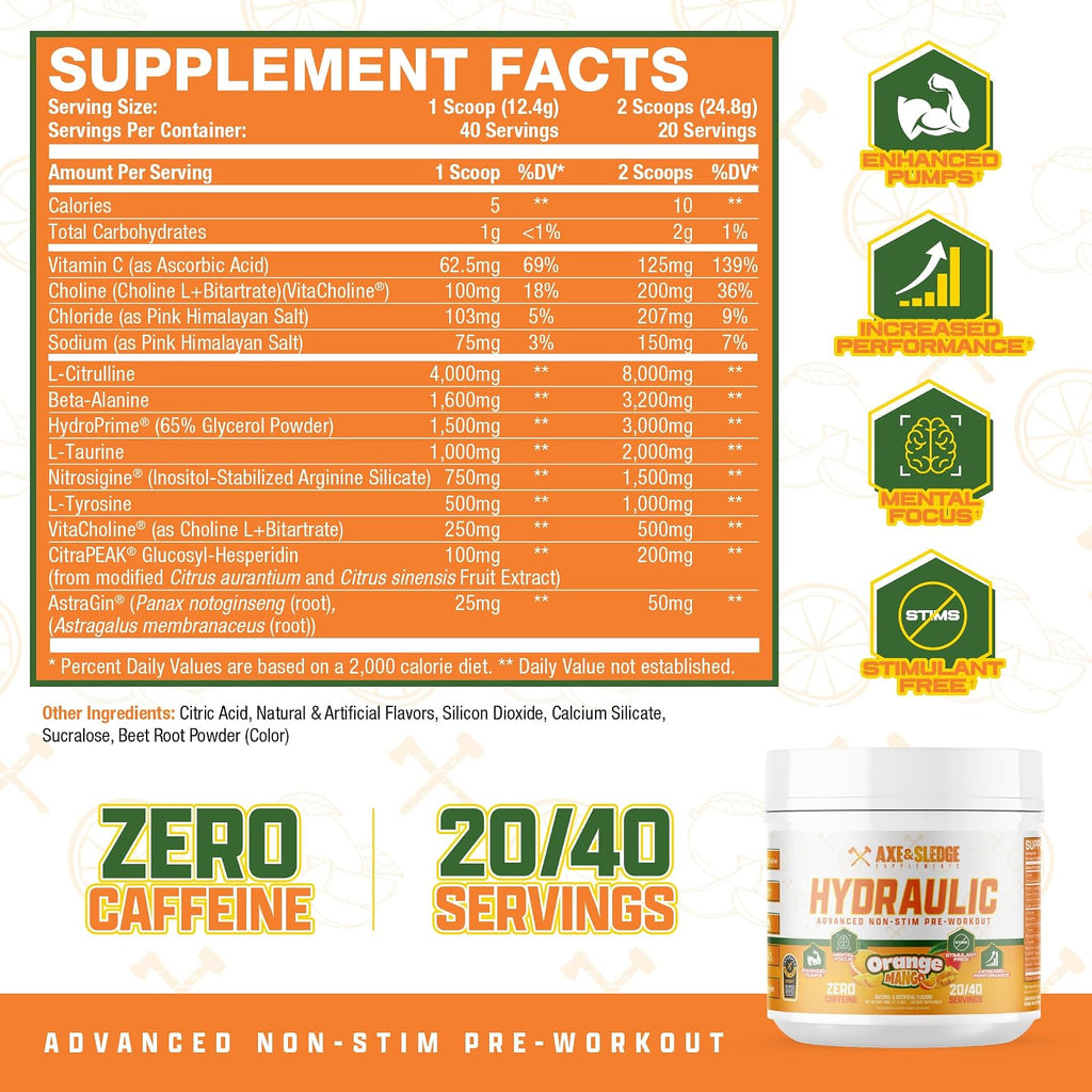 stim free pre workout for energy