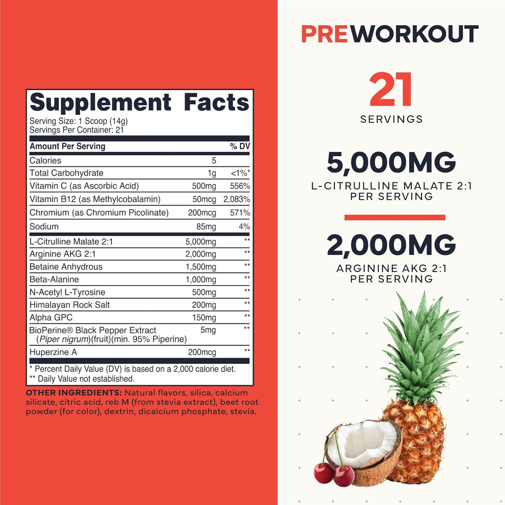 stim free pre workout for energy