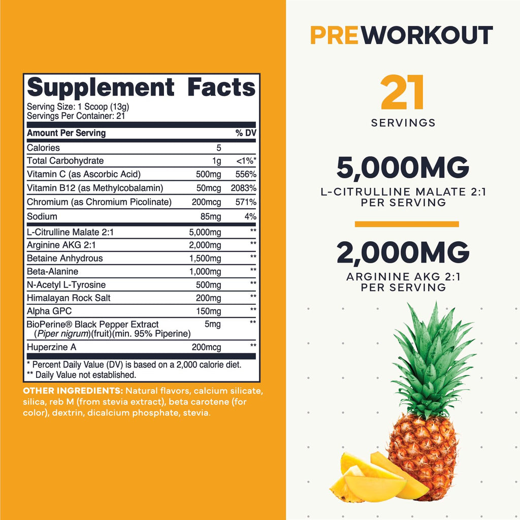 stim free pre workout formula