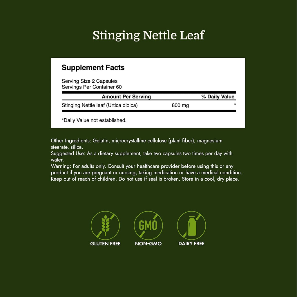 stinging nettle capsules for joint support