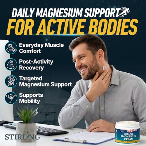 STIRLING magnesium cream with hemp seed oil