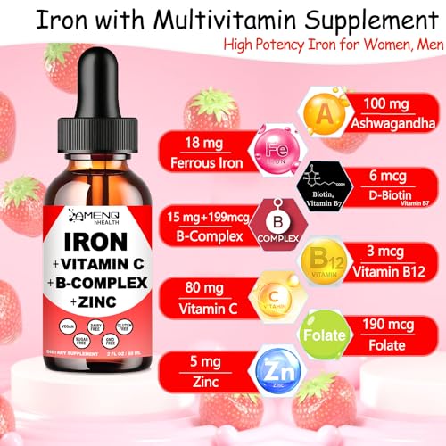 stomach friendly iron supplement drops