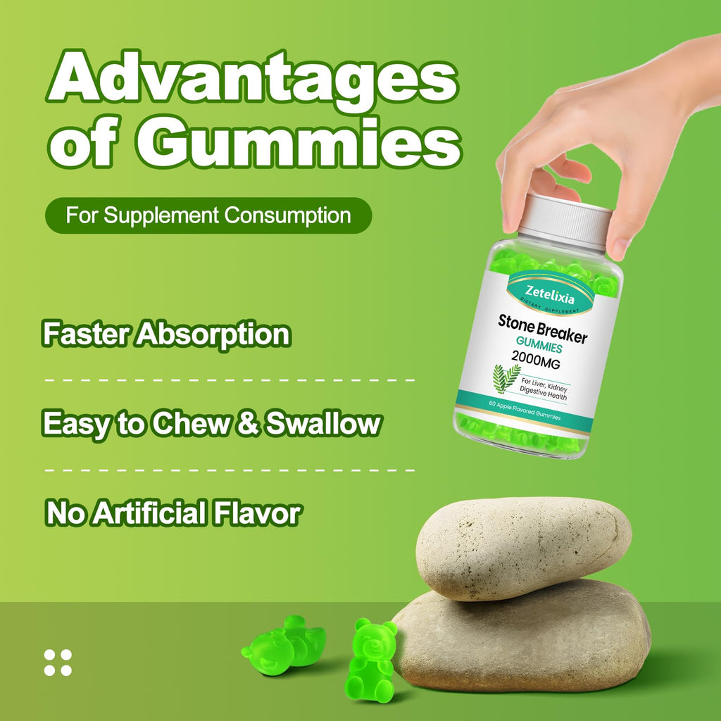 stone breaker gummies for digestive support