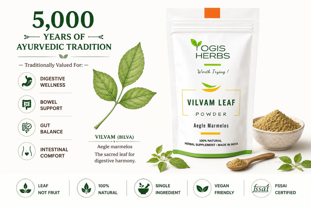 stone-ground bael powder for gut balance
