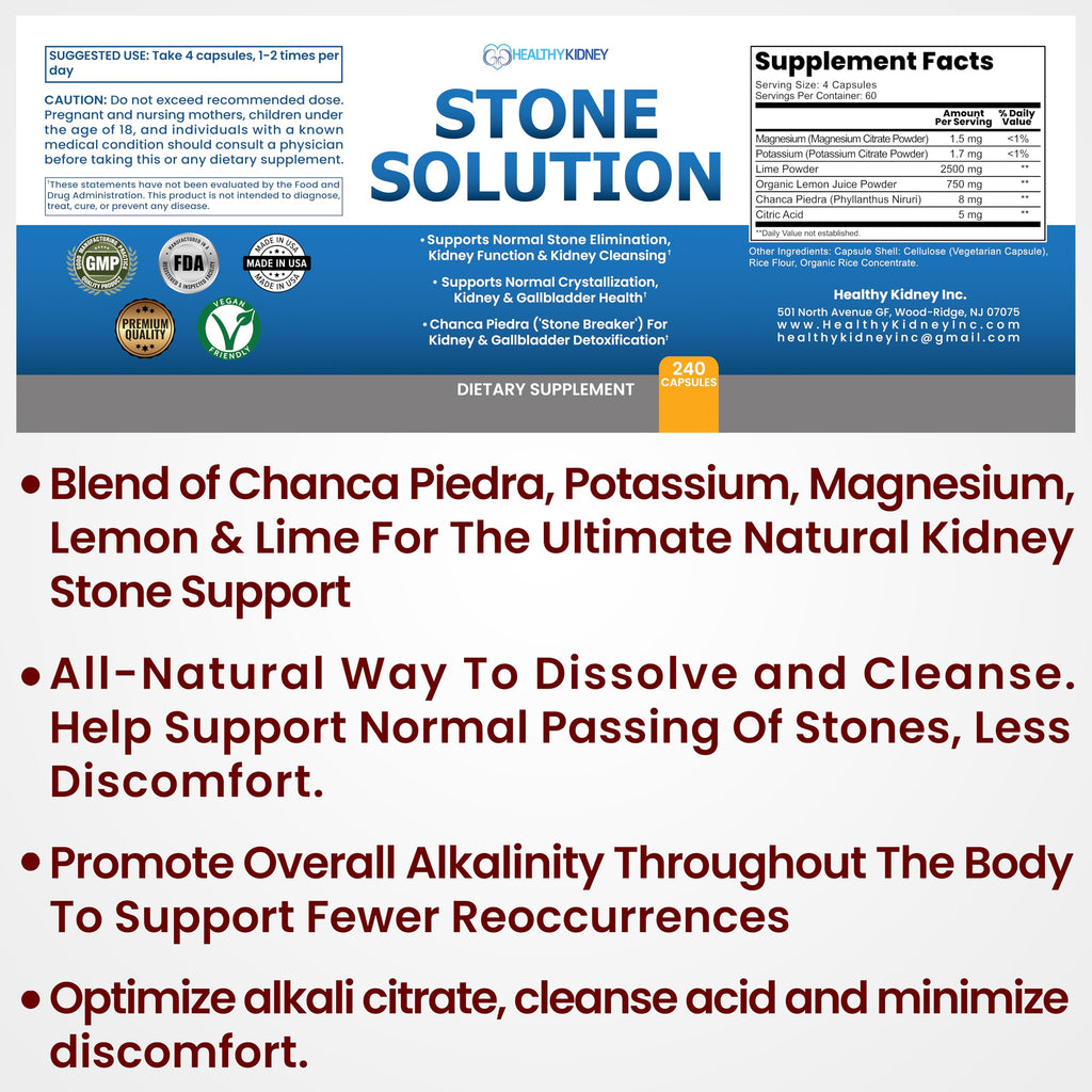 stone solution capsules for detox